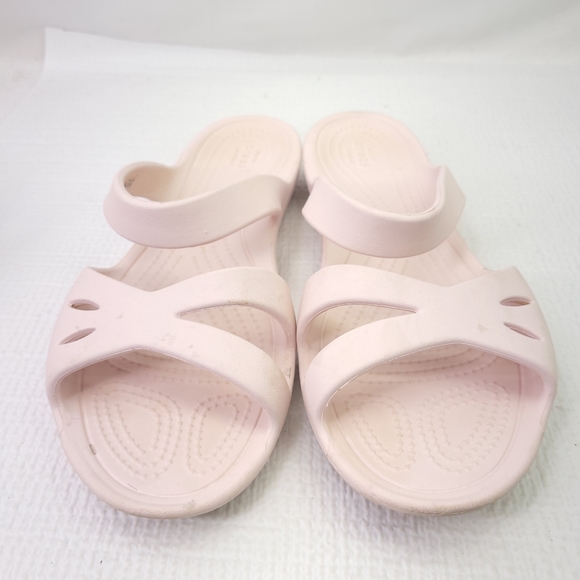 CROCS | Shoes | Crocs Kelli Iconic Comfort Strappy Slide Sandals Light ...